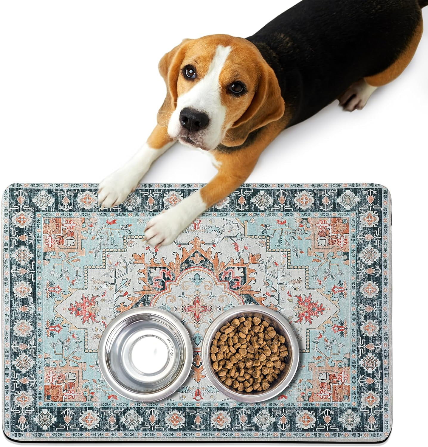 Absorbent Dog Bowl Mat, 12