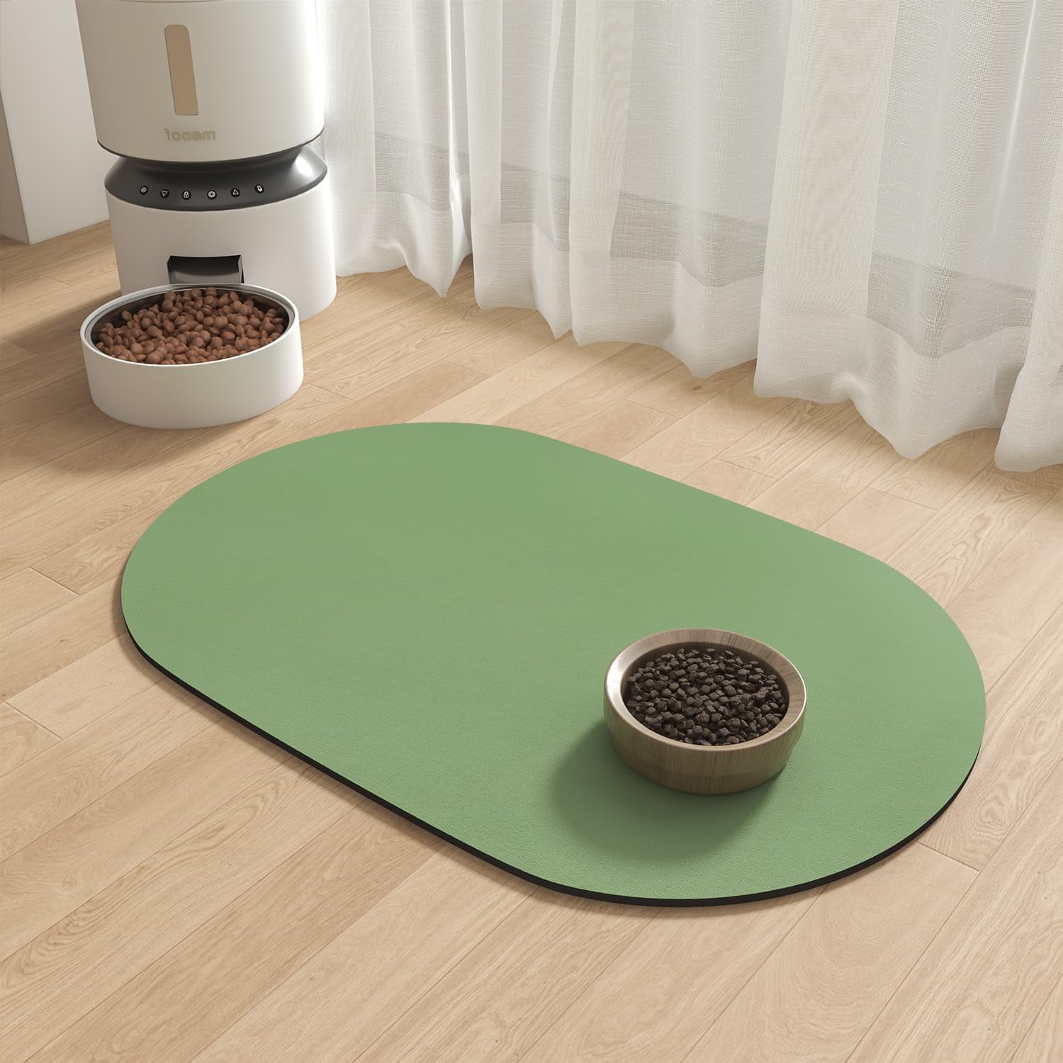 Absorbent Dog Food Mat-Dog Cat Mat for Food and Water Bowl, Quick Dry ...