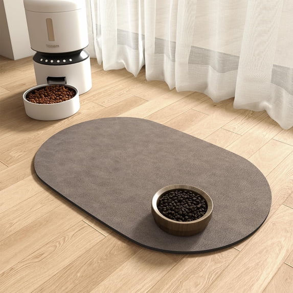 Absorbent Dog Water Mat-Dog Mat for Food and Water Bowl, Quick Dry Pet ...