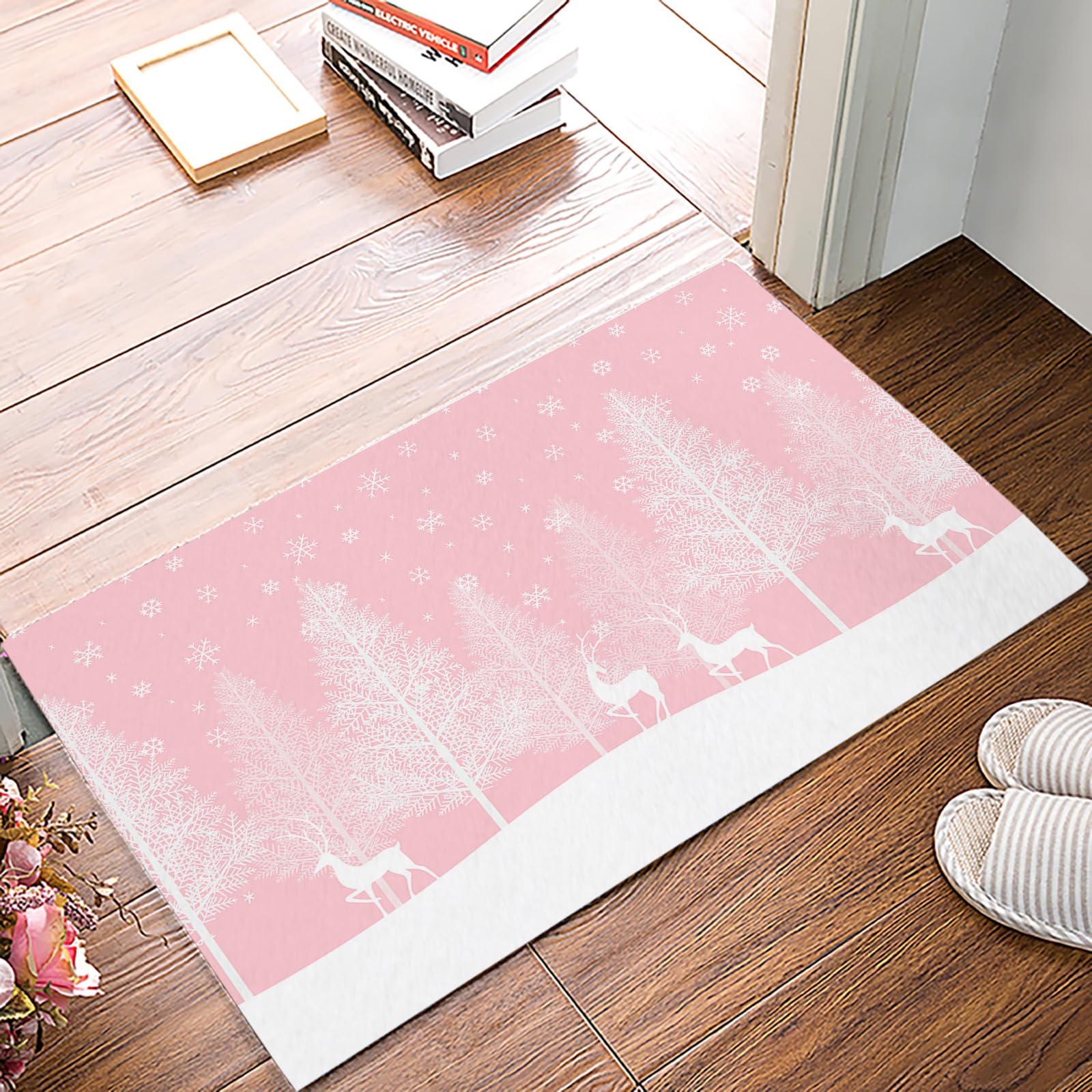 Absorbent Door Mat, Non Slip Floor Mats Low-Profile Small Rugs for ...