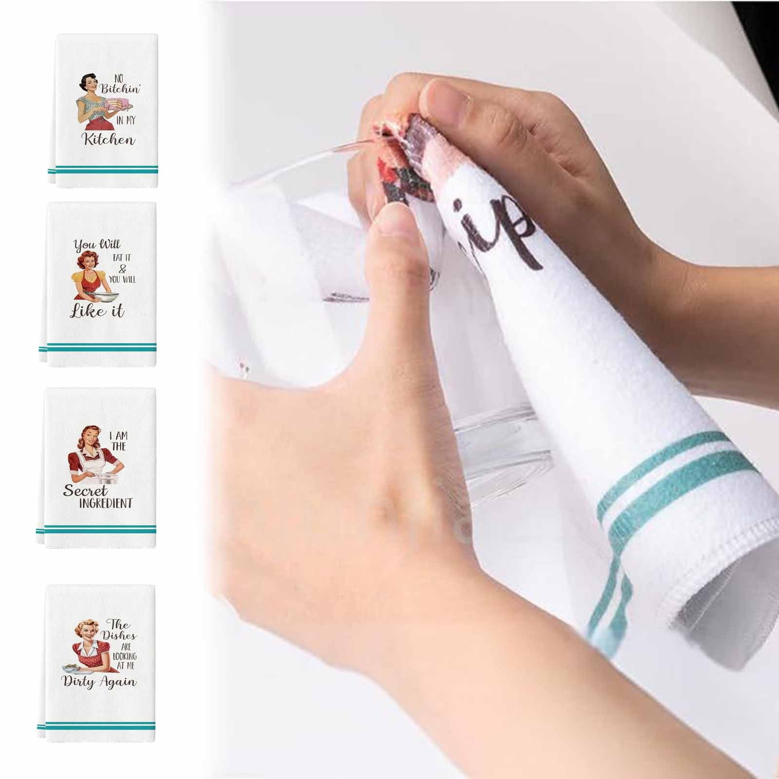 Absorbent Hand Towel | Extra Large Soft Polyester Kitchen Drying Rag ...
