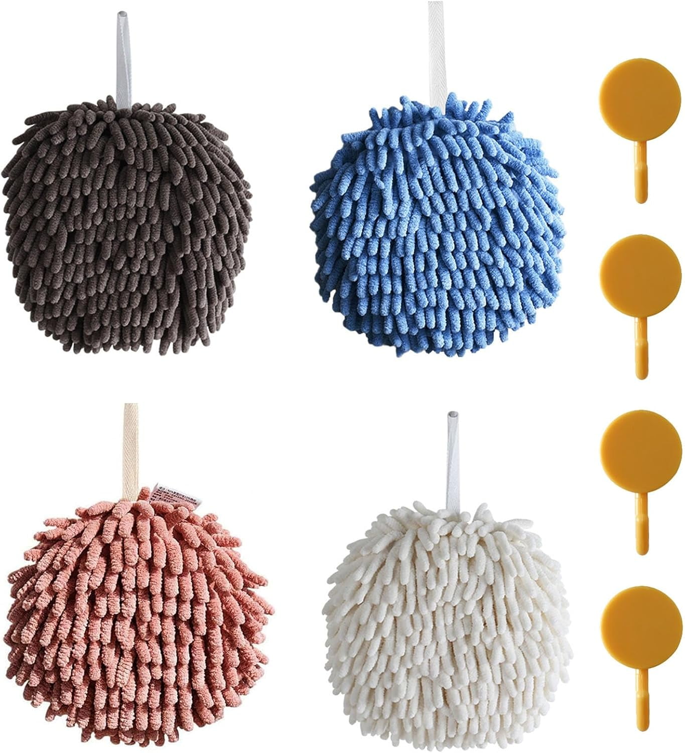 Absorbent Hanging Hand Towel Ball, Quick Dry Hand Towel, Dry Hands, 6.8 ...