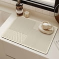 Absorbent Kitchen Countertop Drain Mat - White Stripe Series 40x60cm ...