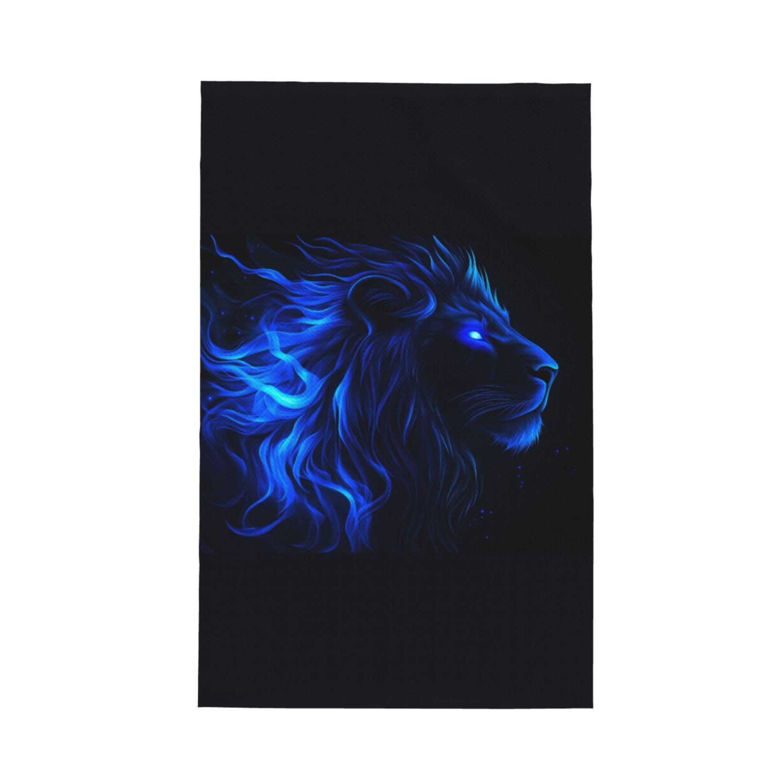 Absorbent Kitchen Towels, Blue Fire Lion Quick Drying Dish Towels for ...