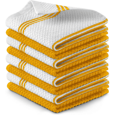 Premia Commercial Kitchen Towels, 6 Pack, Restaurant Quality White Dish ...