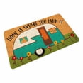 Absorbent Non Slip Crystal Velvet Indoor Doormat, Soft Easy Clean Water ...