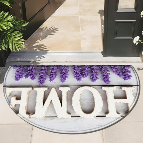 Absorbent Nonslip Semicircle Mat for Home Entryway and Kitchen - Dirt ...