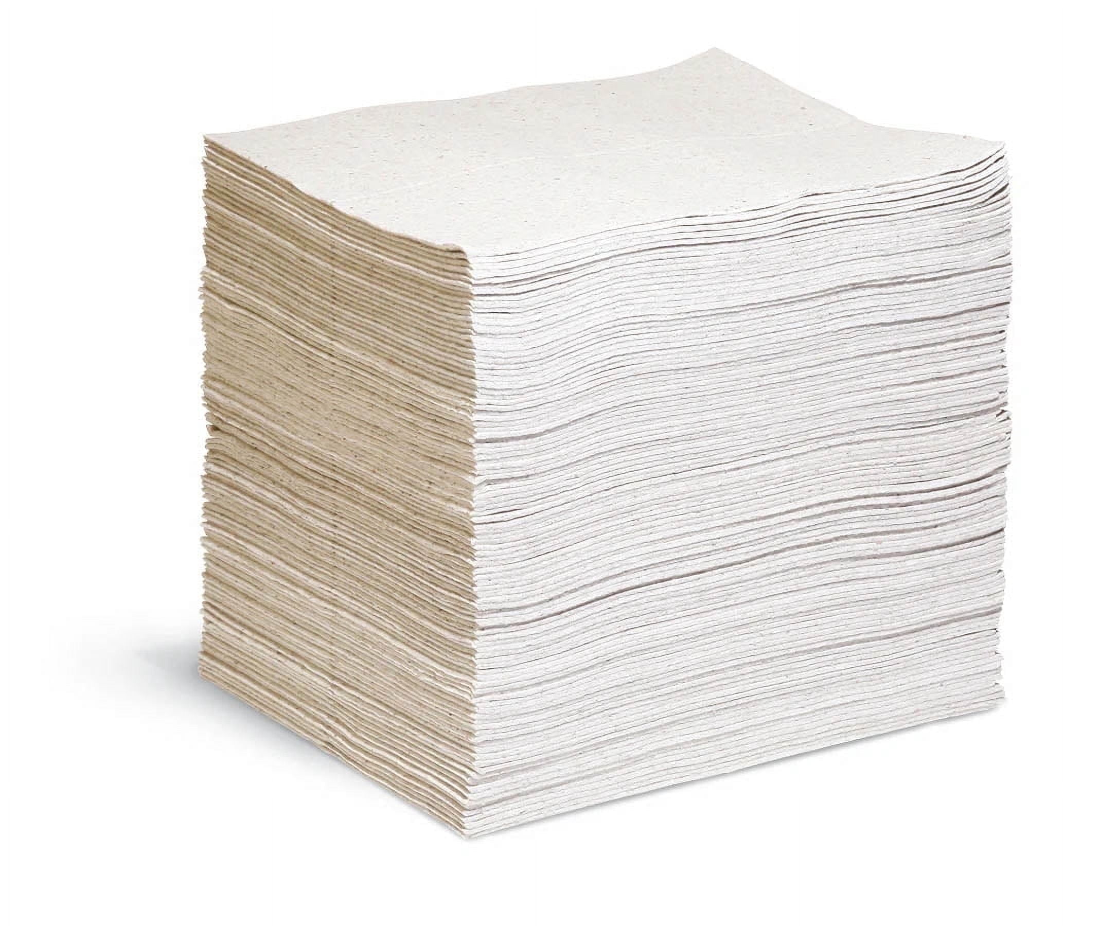15" x 18" Heavy Weight Economical Oil Only Absorbent Pads - 100 ct ...