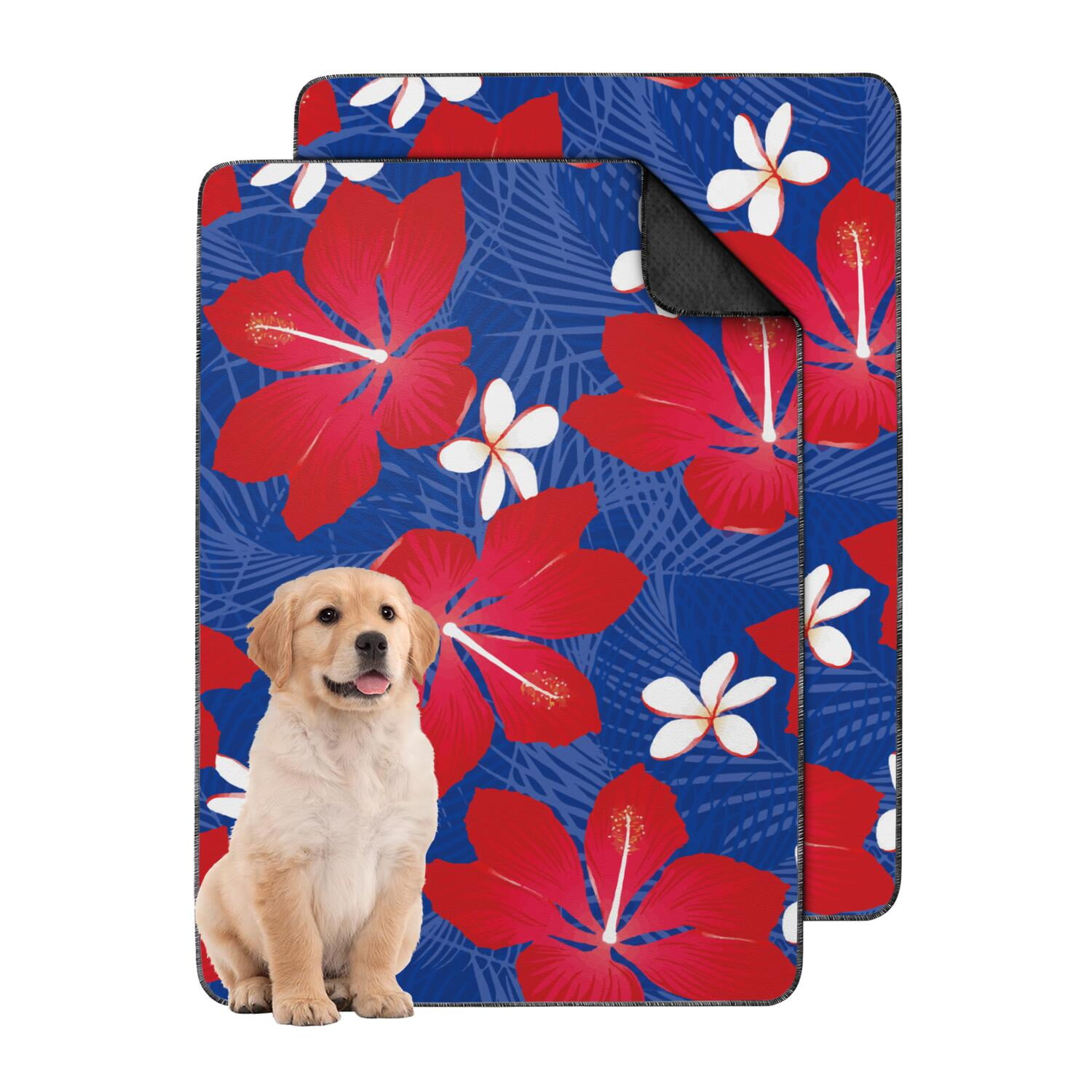 Absorbent Puppy Pads with Tropical Garden Print Designs, Leak-Proof ...