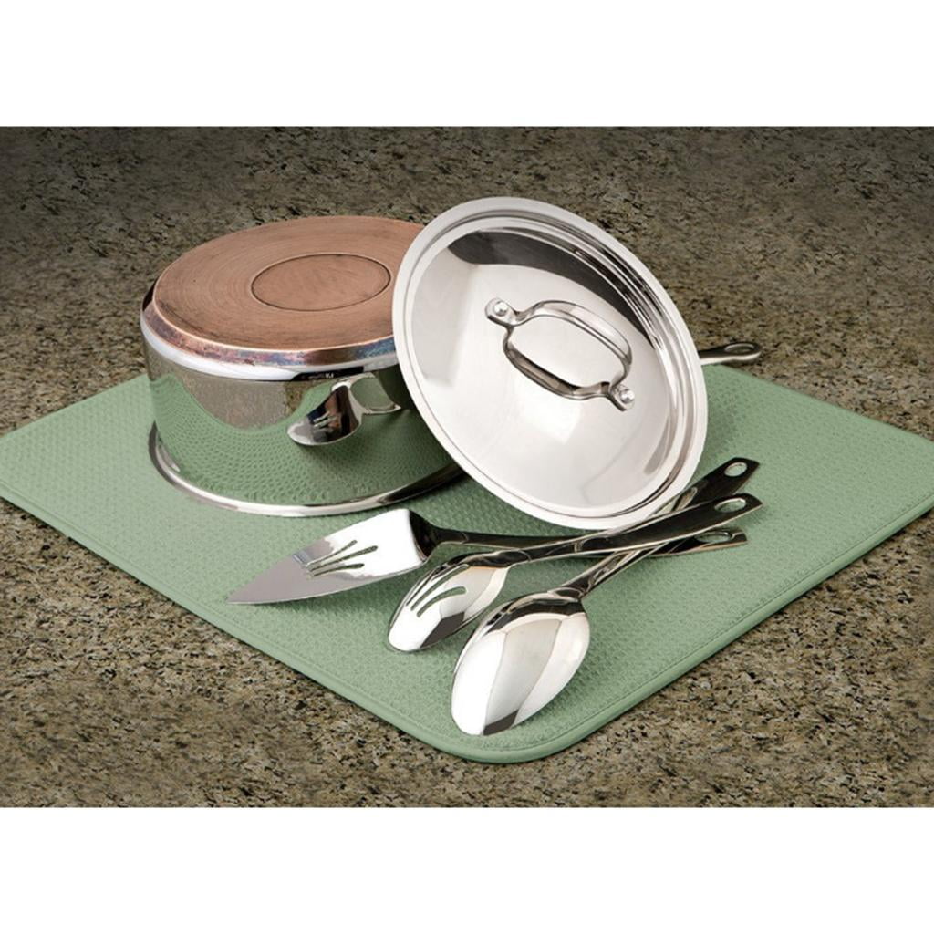 Walmart Microfiber Dish Drying Mat, Absorbent Kitchen Counter Pad, 16 x ...