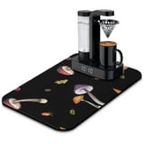 Absorbent & Reversible Mushroom Coffee Drying Mat for Kitchen Counter ...