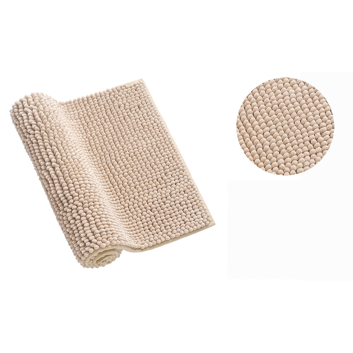 Absorbent & Safe Rug for Your Bathroom Soft Chenille Non-Slip Bath Mat ...