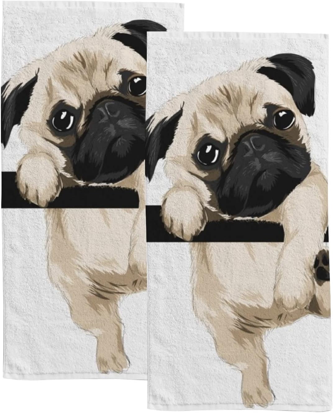 Absorbent Soft Hand Fingertip Towels, 2 Pcs Face Bath Towels Set Funny ...