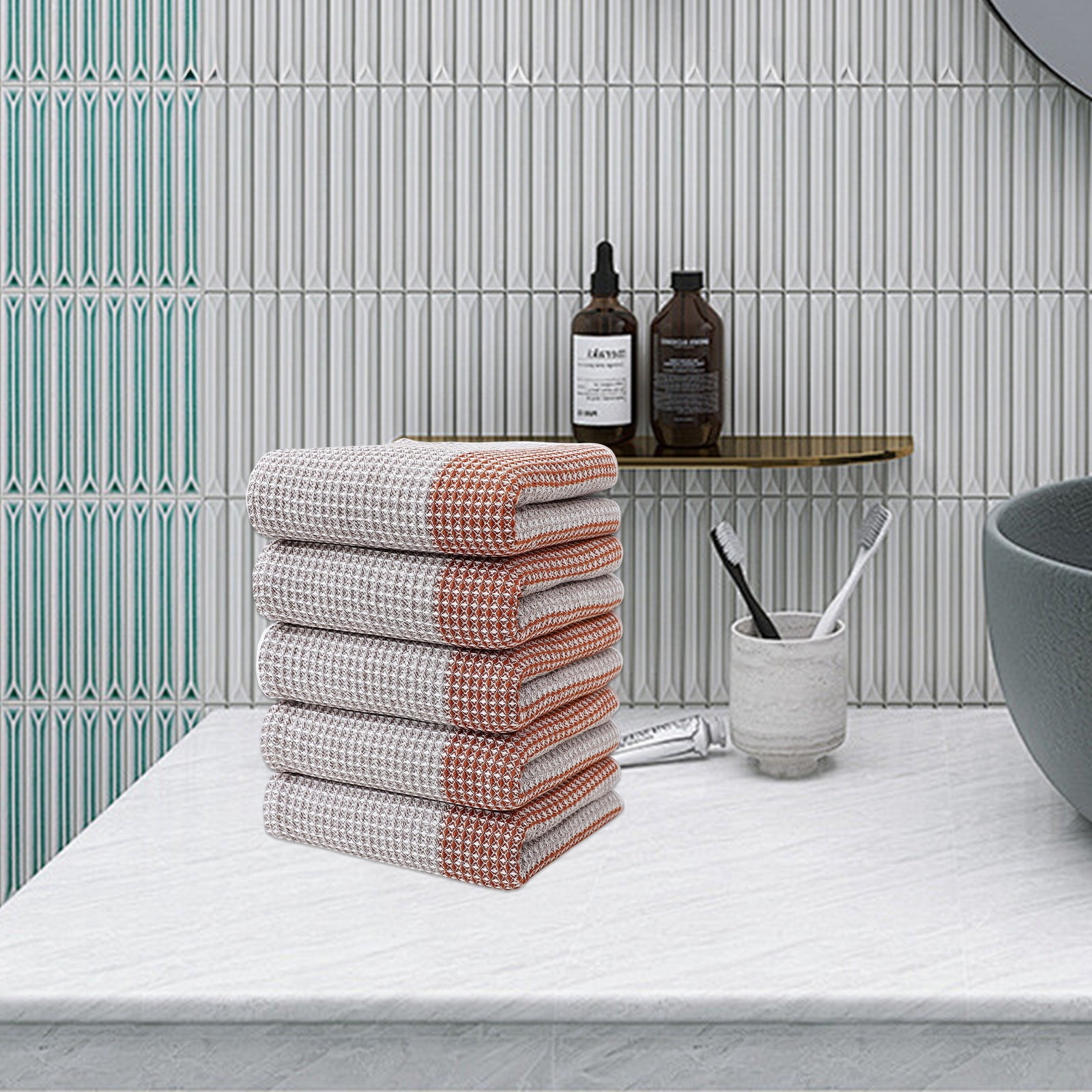 Absorbent Towel Decorative Bath Towel Set of 5 Decorative Towel Sets ...