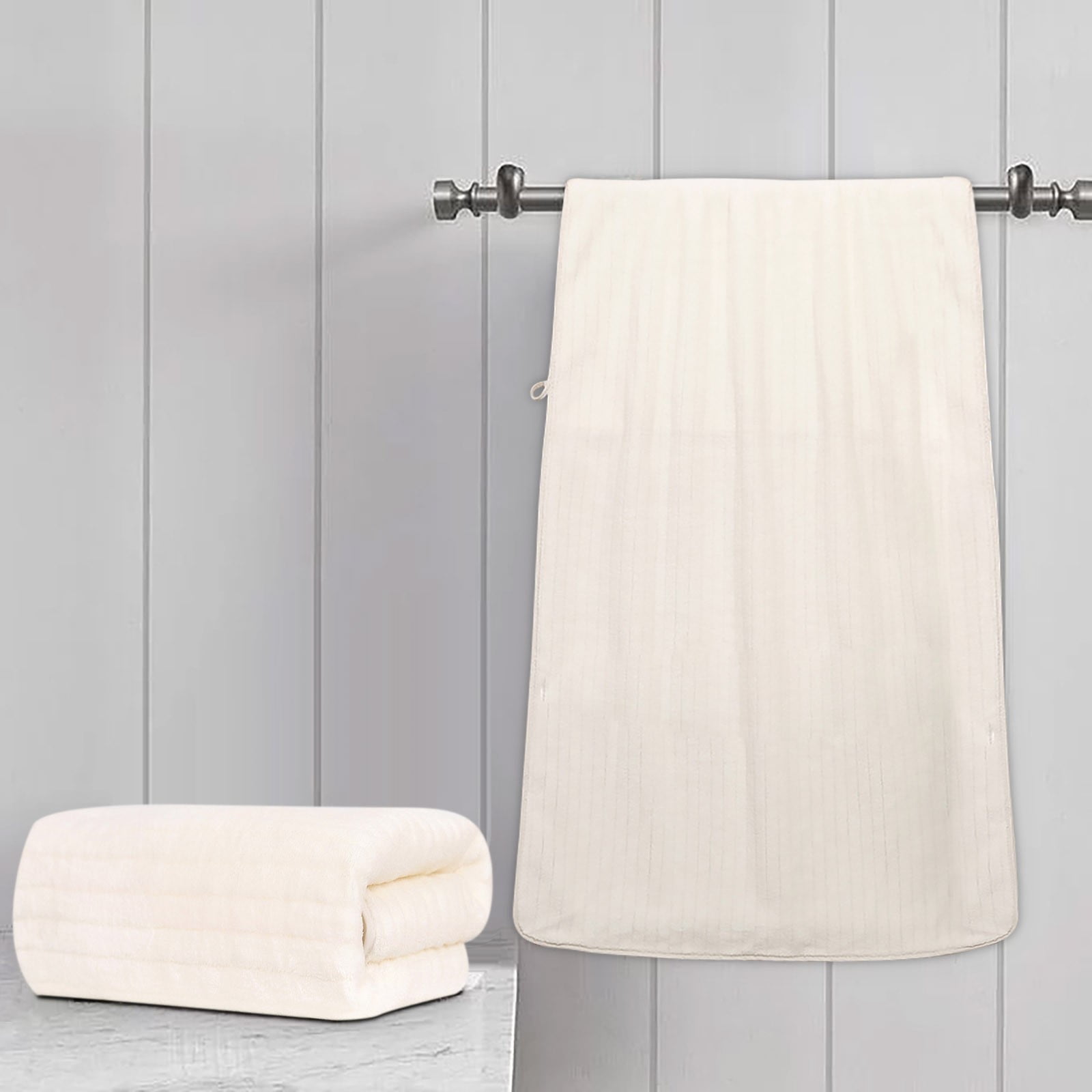 Absorbent Velvet Bath Towel, Non Shedding Hair Remover, Soft Touch ...