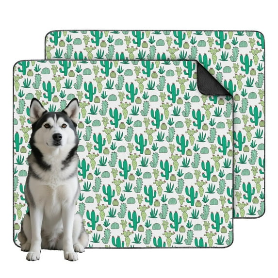 Absorbent Washable Pad for Pet Crates, Reusable Mat with a Stylish and ...
