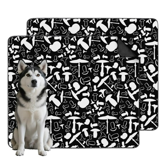 Absorbent Washable Potty Pads with Floral Borders, Large Reusable Mat ...