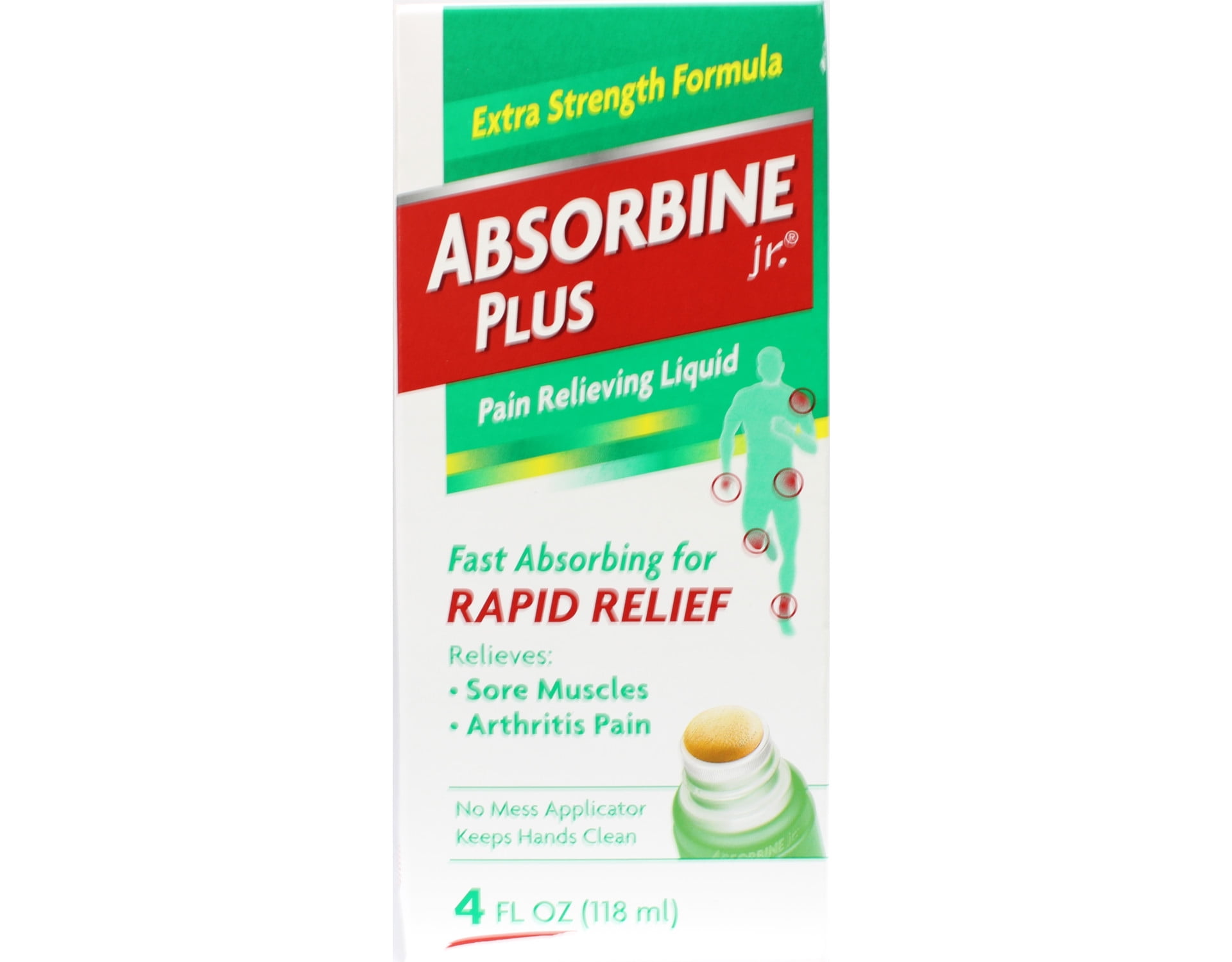 Absorbine Jr. Plus Pain Relieving Liquid 4 oz (Pack of 6) - Walmart.com