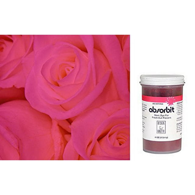 Absorbit Stem Dye for Fresh Cut Flowers Matte Finish Systemic (Hot Pink ...