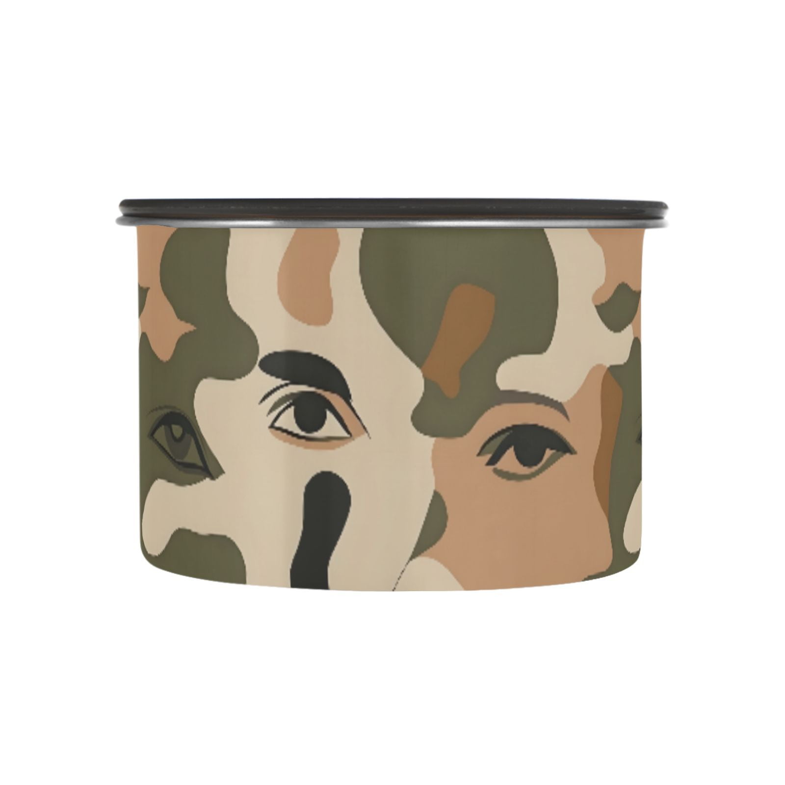 Absract Camouflage Camo Airtight Coffee Bean Canister 17oz Food Storage ...