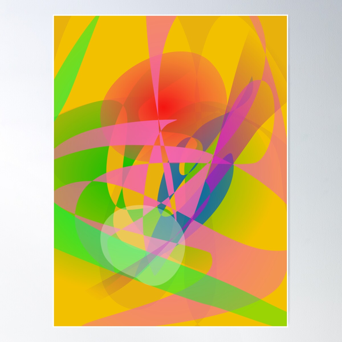 Abstract 2D Poster Wall Art, Modern Wall Decor For Living Room Bedroom ...