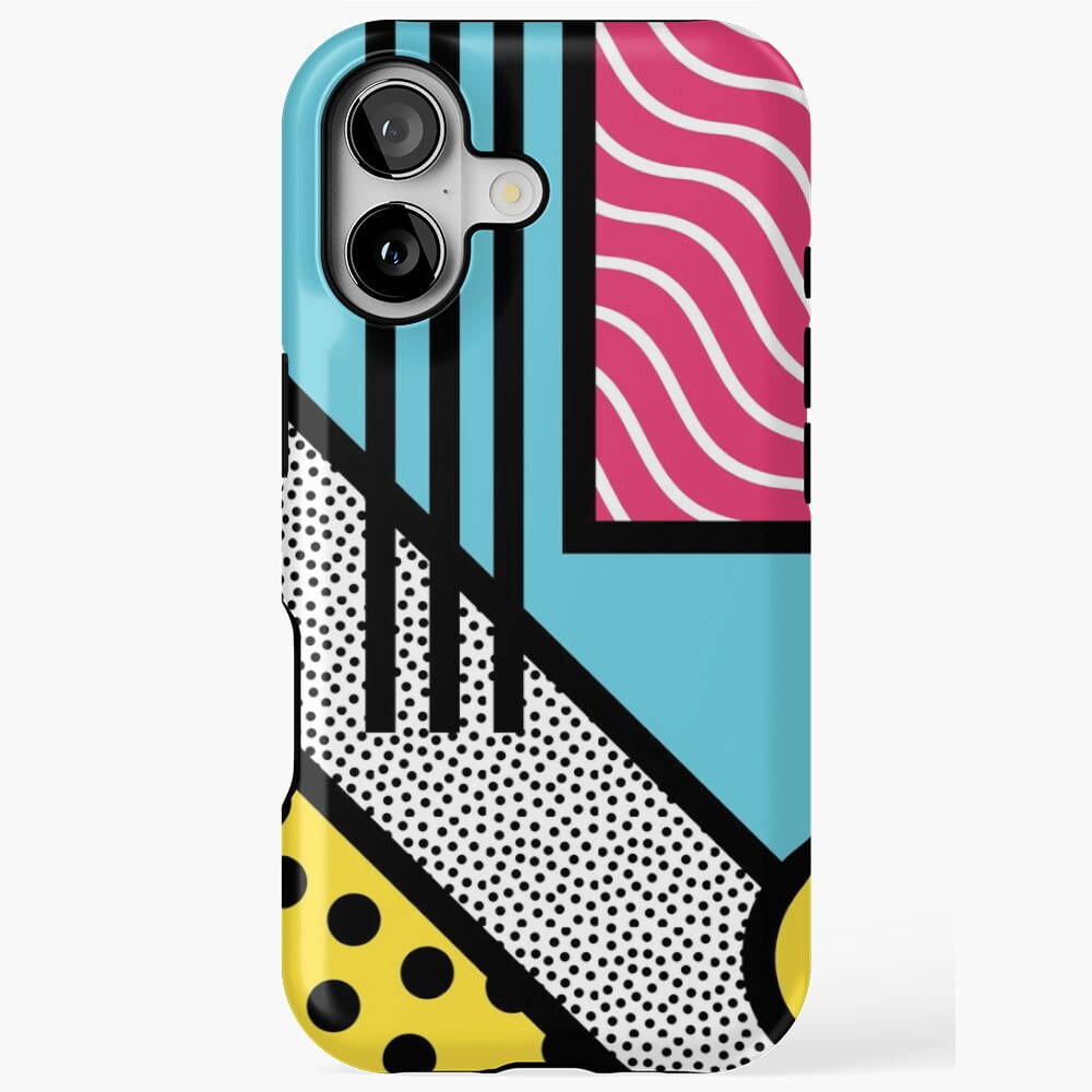 Abstract 80s Memphis Pop Art Style Compatible Phone Case for iPhone 11 ...