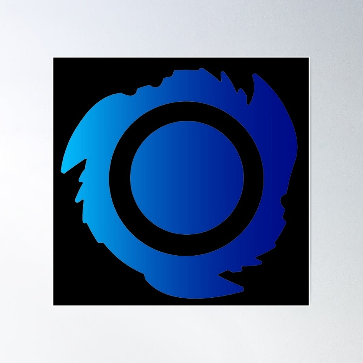 Abstract Aesthetic Beyblade Logo Poster Wall Art, Modern Wall Decor For ...