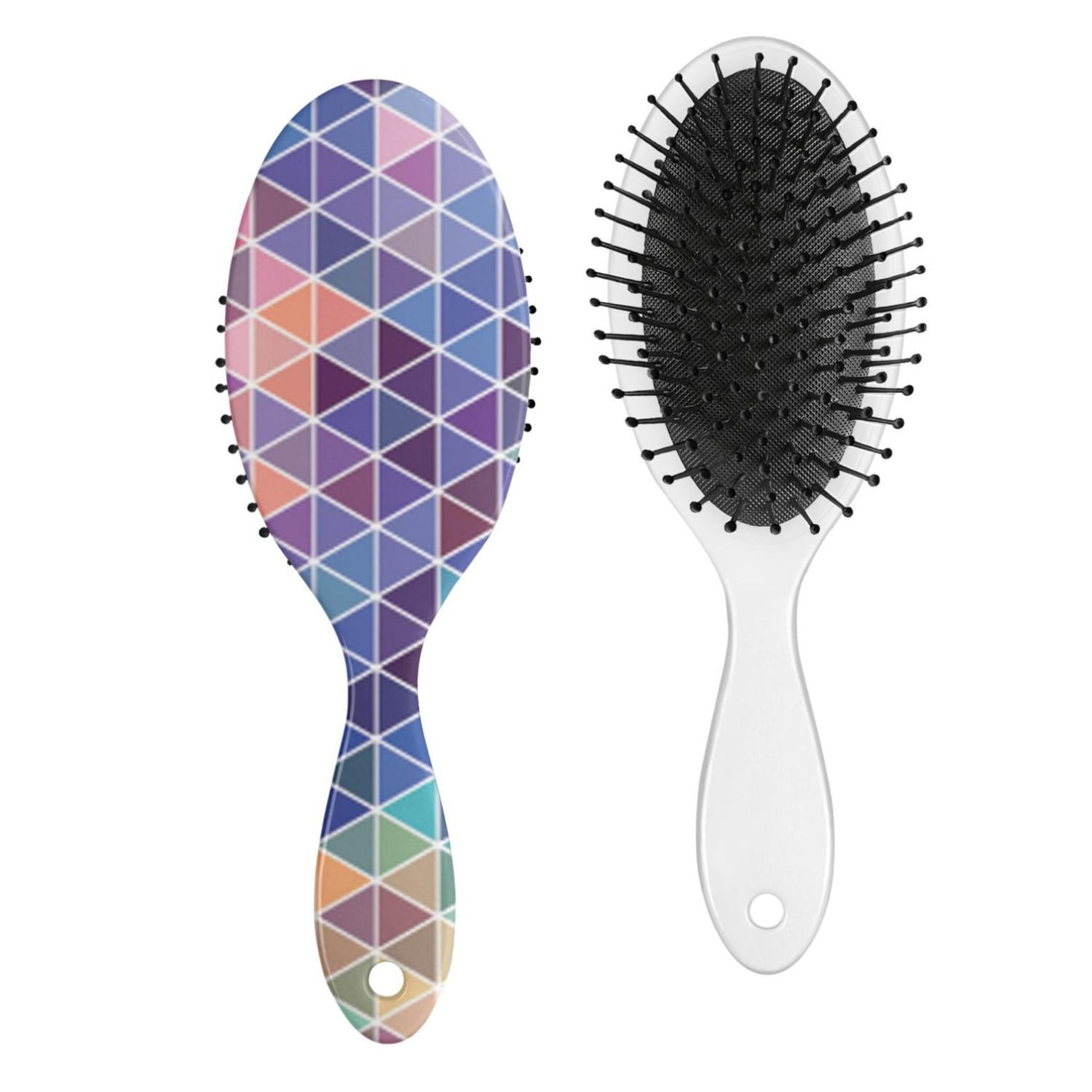 Abstract Aesthetic Hair Brush, Modern Colorful Design Detangler ...