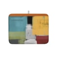 Abstract Aesthetic Watercolor Painting Dish Drying Mats for Kitchen ...