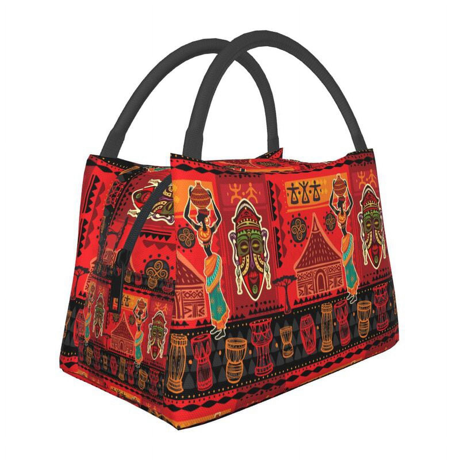 Abstract African Tribal Women Lunch Boxes Women Africa Style Cooler ...