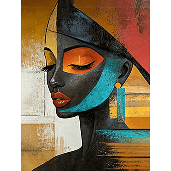Abstract African Woman Portrait Decorative Painting/Canvas Art ...