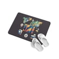 Abstract Aircraft Soft Diatomaceous Earth Mat, Map Luggage Camera ...