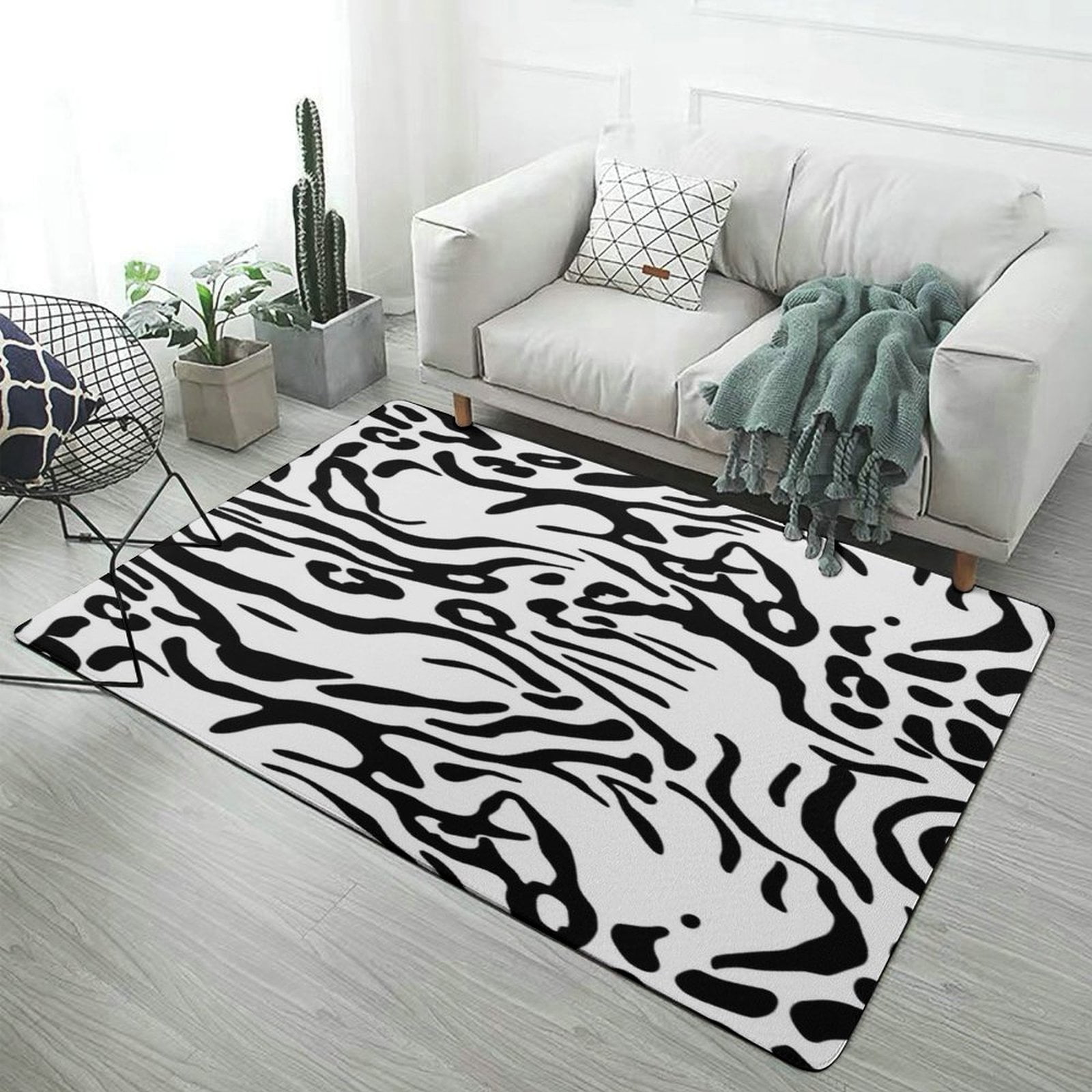 Abstract Animal Print Carpet Large Size Living Room American Style Rugs ...