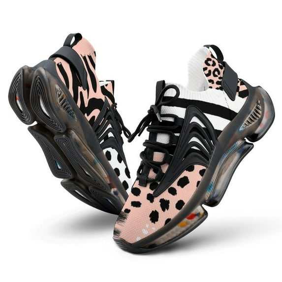 Abstract Animal Print Collage Walking Shoes for Men Woman Lightweight ...