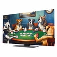 Abstract Animal TV Dust Cover 85 Inch, Dog In The Room Poker Games ...