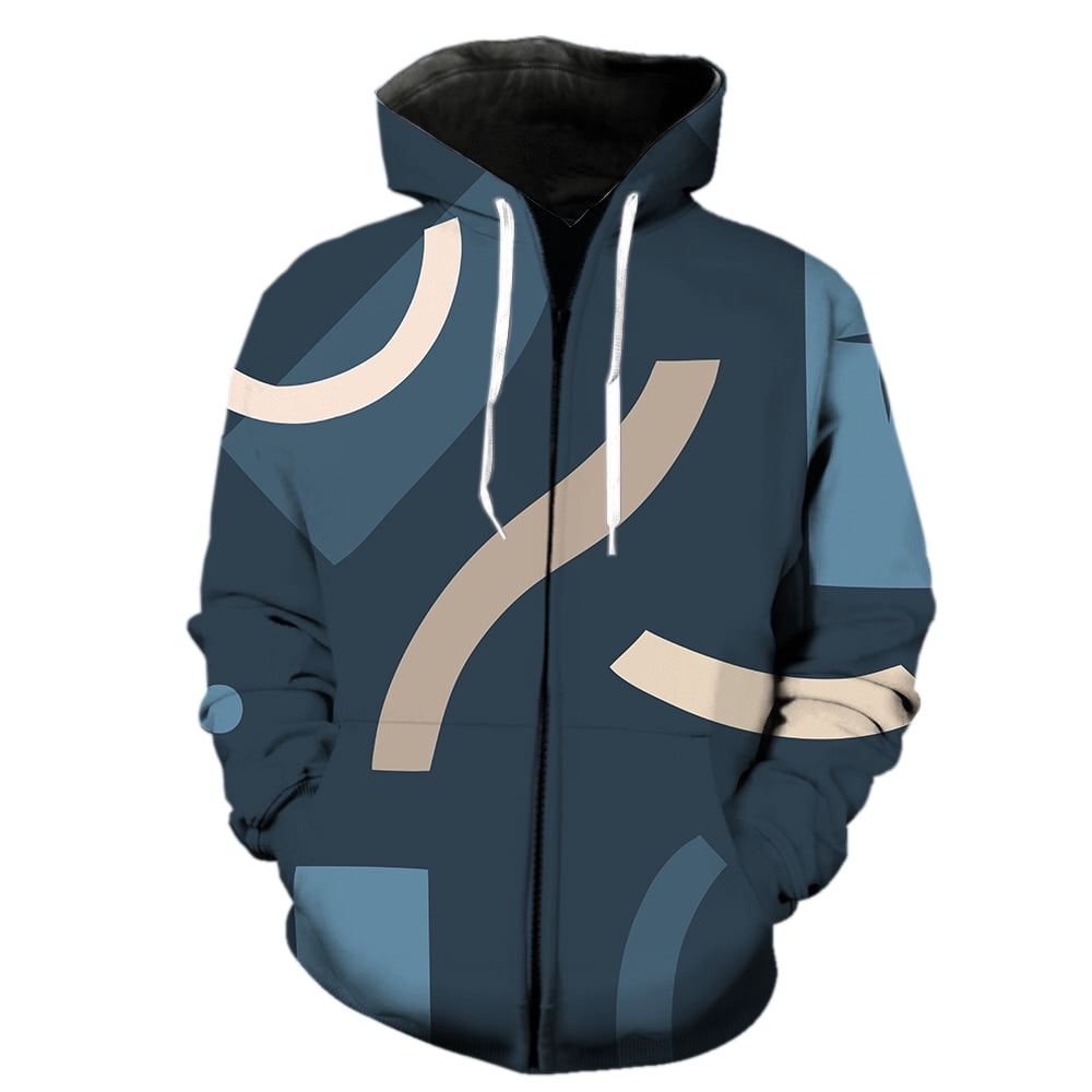 Abstract Animal Tiger Eyes Men's Zipper Hoodie Funny Streetwear Spring ...