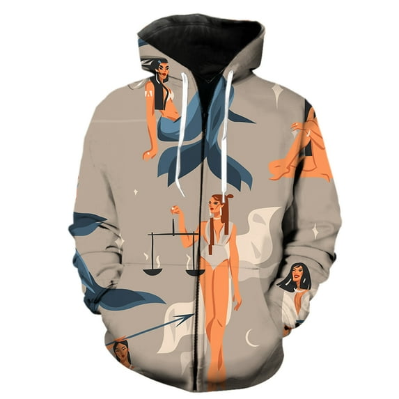 Abstract Animal Tiger Eyes Men's Zipper Hoodie Teens With Hood Jackets ...