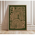 Abstract Arch Poster Geometric Boho Wall Art Green Neutral Decor Art ...