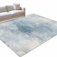Abstract Area Rug, Vintage Blue Grey Mottled Distressed Wall Texture ...
