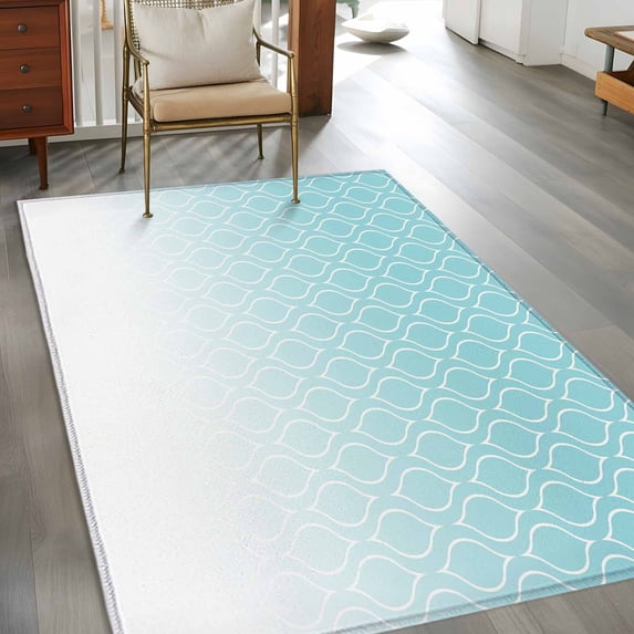 Abstract Art 3x5 Rug for Bedroom Foot of Bed Small Living Room, Classic ...