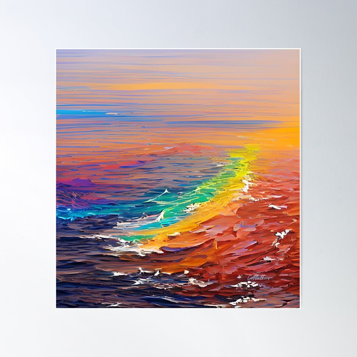 Abstract Art - Abstract - Impressionism -Modern Art - Ocean - Rainbow ...
