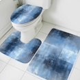 Abstract Art Bathroom Rugs Set Sense Of Design Retro Gradient Blue ...
