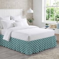 Abstract Art Bed Skirt California King Size 18 Inch Drop, Geometric ...