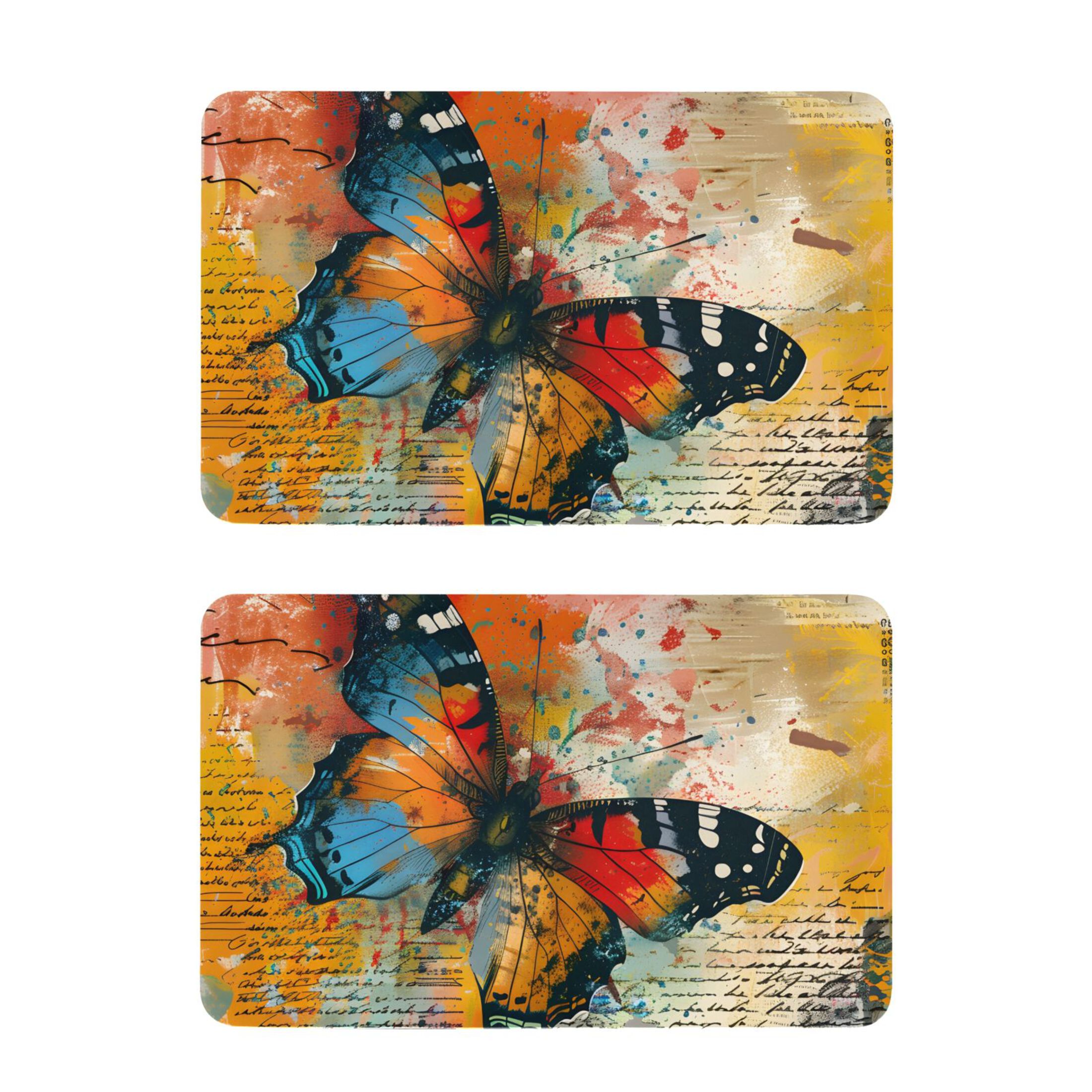 Abstract Art Butterfly Fridge Magnetic Sticker Refrigerator Magnets ...