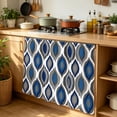Abstract Art Cabinet Curtains 35" W x 35" L Modern Diamond Patterns ...