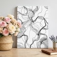 Abstract Art Canvas Wall Art for Living Room, Black and White ...