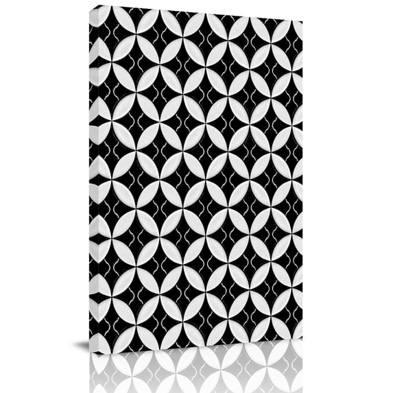 Abstract Art Canvas Wall Art for Living Room, Geometric Medieval ...