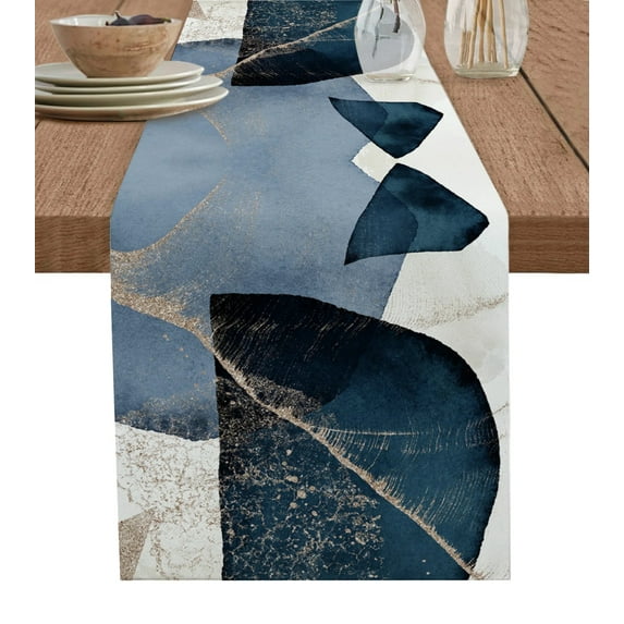 Abstract Art Circles Stripes Table Runner Luxury Wedding r Table Runner ...