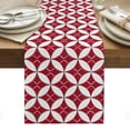 Abstract Art Cotton Linen Table Runner Geometric Medieval Circular ...