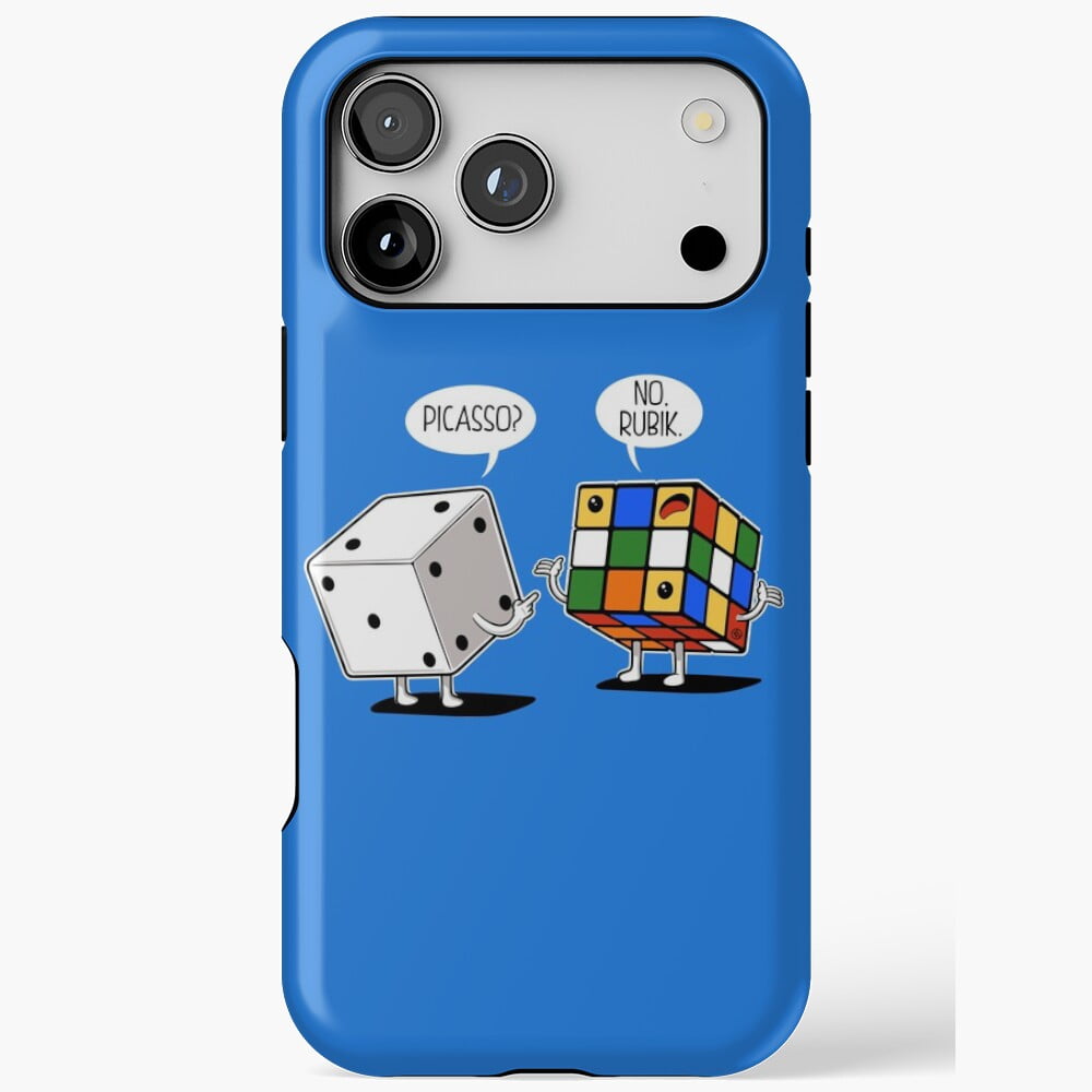 Abstract Art Cube Creative Cartoon Illustration Artwork Phone Case ...